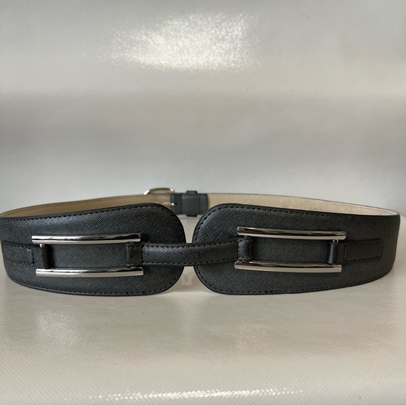 Vintage | Accessories | Vintage Grey Silver Wide Chunky Belt | Poshmark